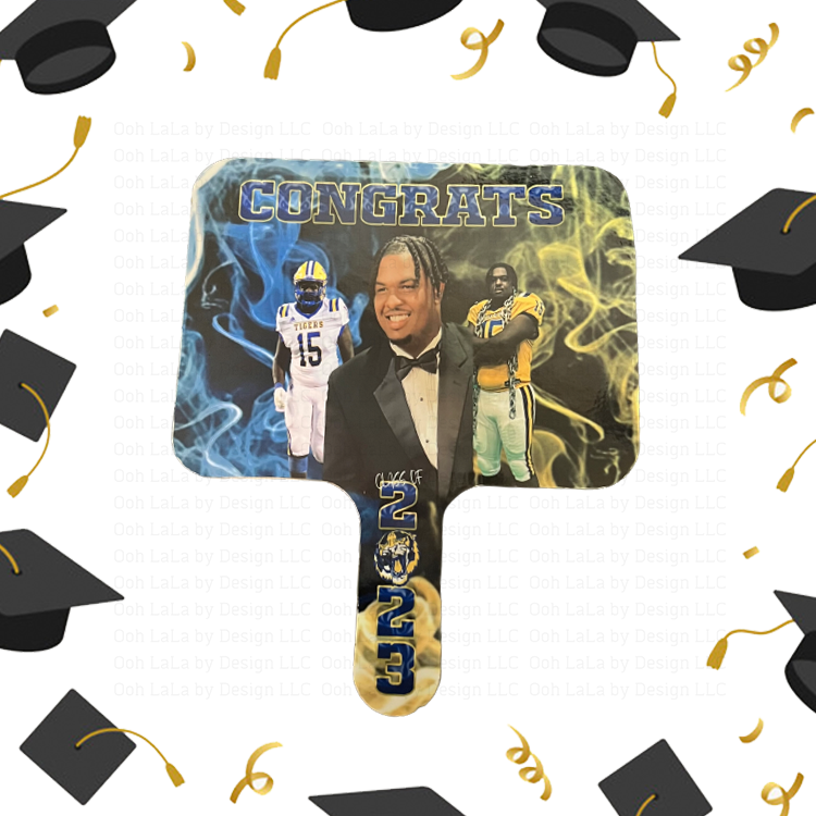 Graduation Paddle Fan (2 Sided) – Ooh LaLa by Design LLC